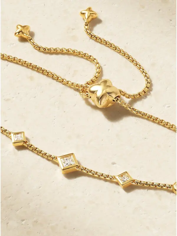 David Yurman Petite Modern Renaissance 18k Yellow Diamond Bracelet