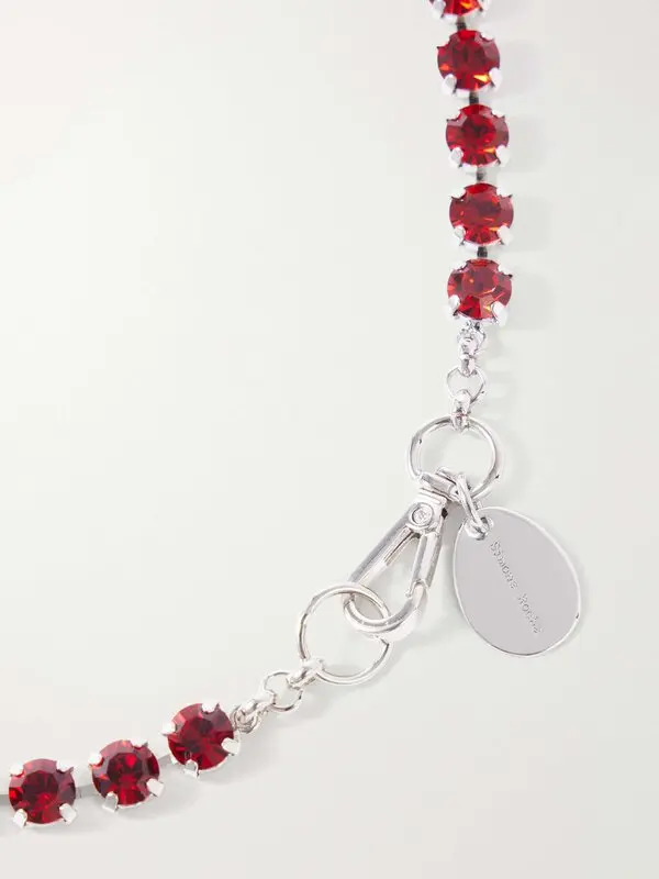 Simone Rocha Silver-tone Crystal Necklace