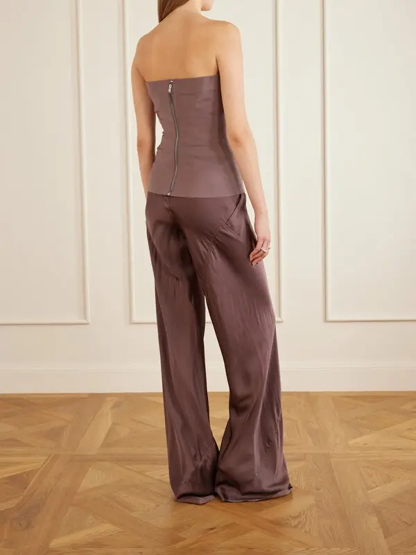 Rick Owens Strapless Wool-blend Bustier
