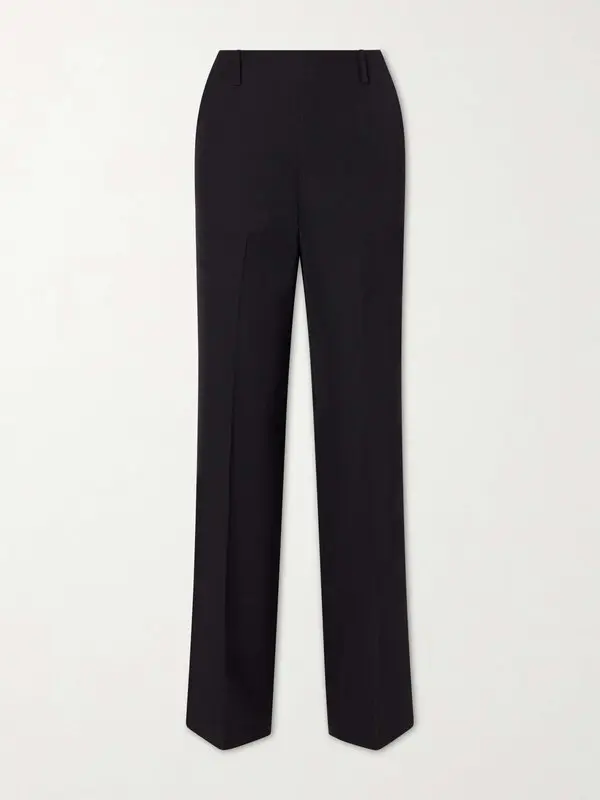 Khaite Grenare Virgin Wool Straight-leg Pants
