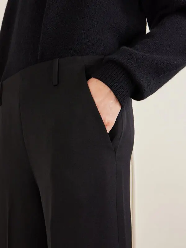 Khaite Grenare Wool Straight-leg Pants