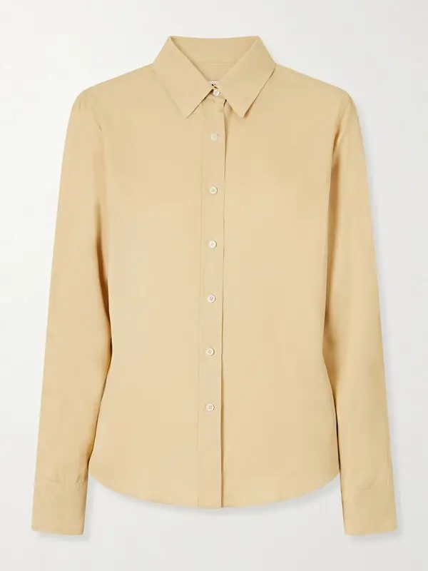 JIL SANDER Satin Shirt - Neutrals