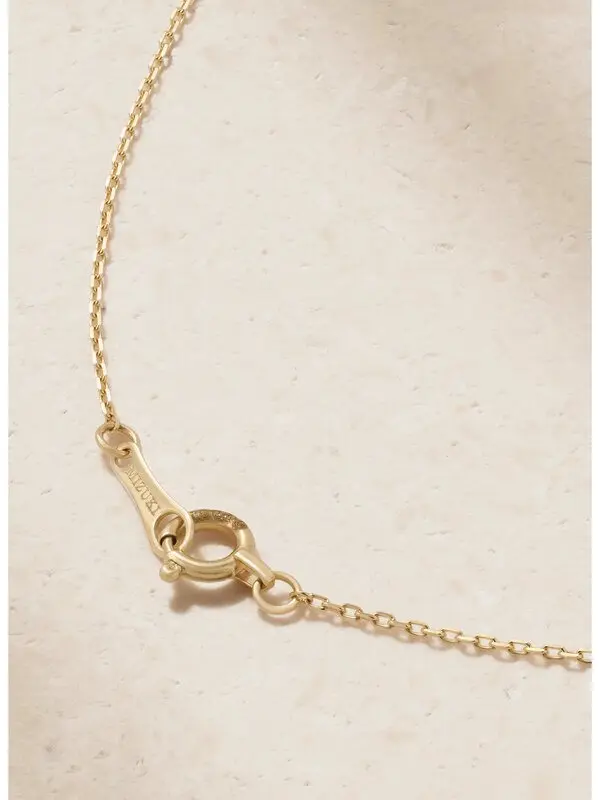 Mizuki 14k Pearl And Diamond Necklace