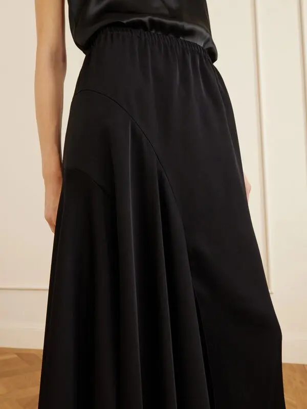 Sharon Wauchob Asymmetric Duchesse-satin Midi Skirt