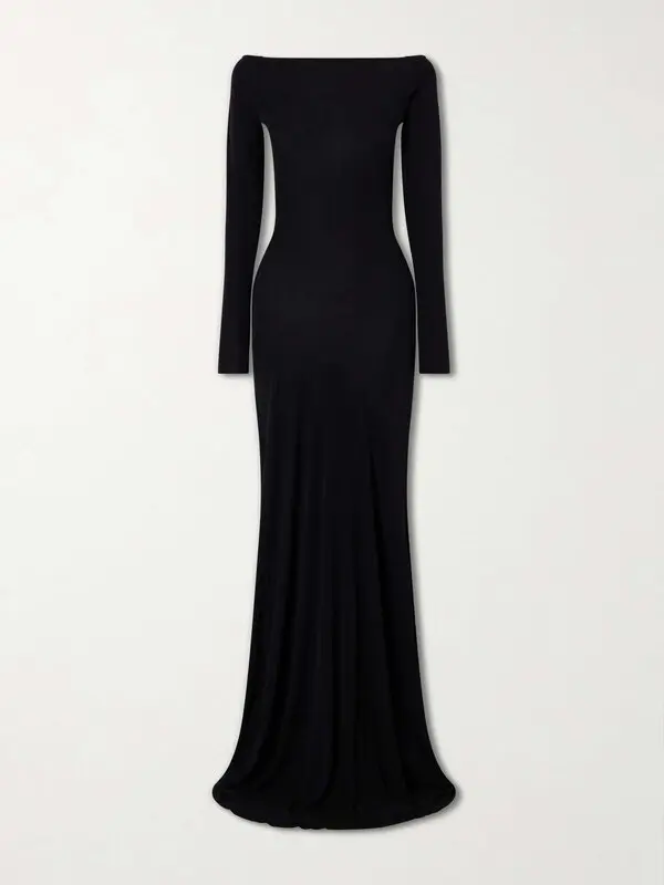 Alex Perry Open-back Jersey Gown