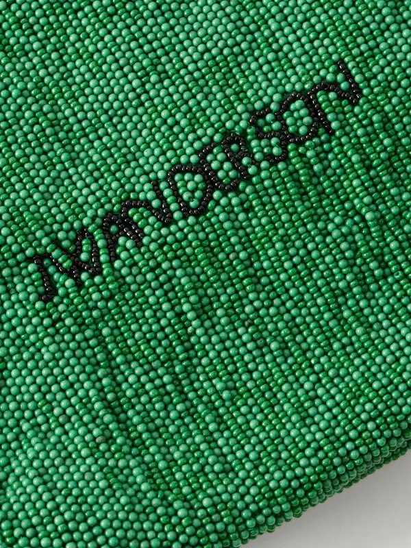 JW Anderson Beaded Canvas Tote - Green