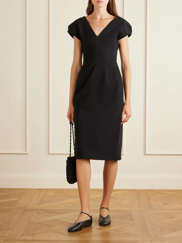 JIL SANDER Elyss Leather Ballet Flats