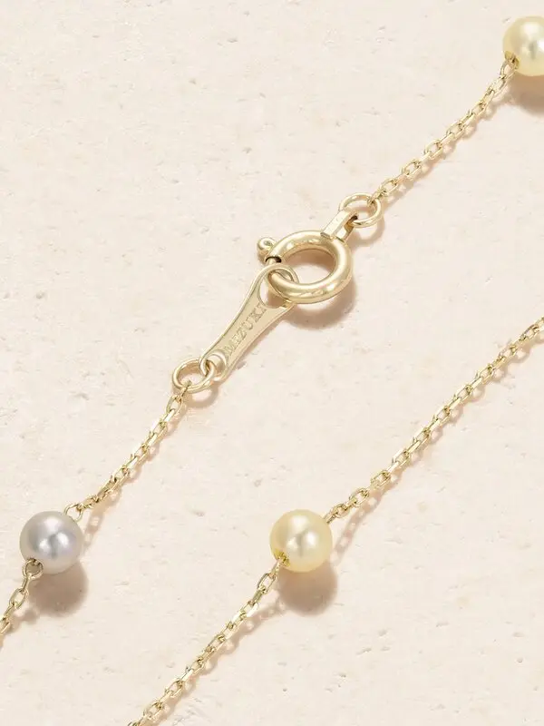 Mizuki 14 Karat Yellow Pearl Bracelet