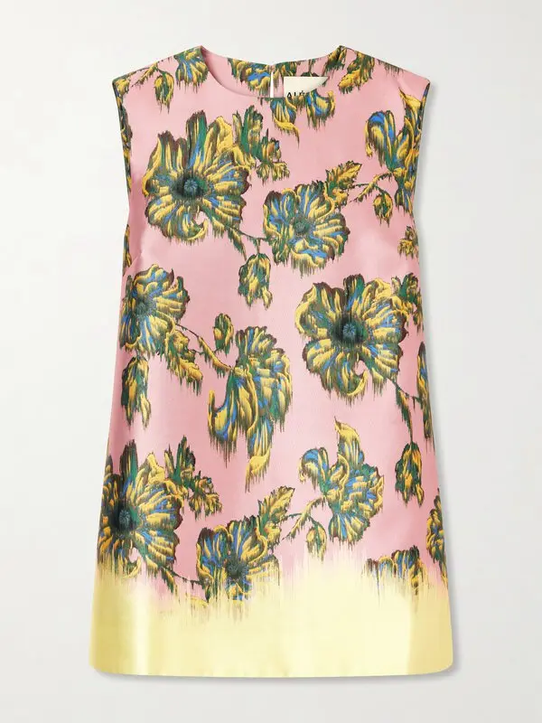 ALEMAIS Faye Floral-print Twill Top - Pink