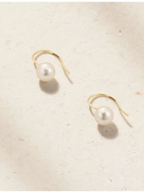 Mizuki 14-karat Pearl Earrings