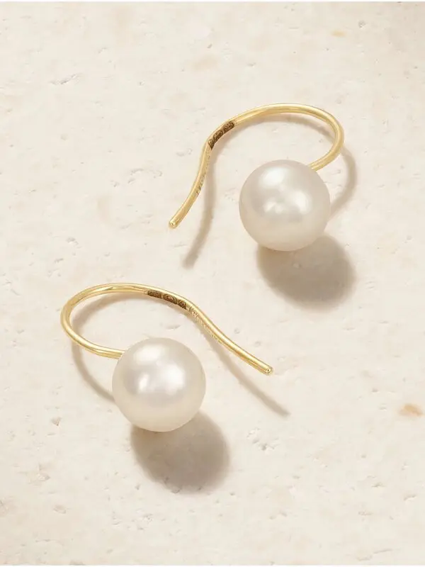 Mizuki 14-karat Pearl Earrings