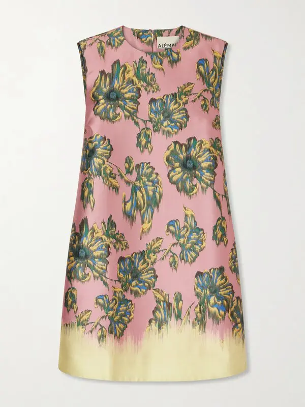 ALEMAIS Faye Floral-print Twill Mini Dress - Multi