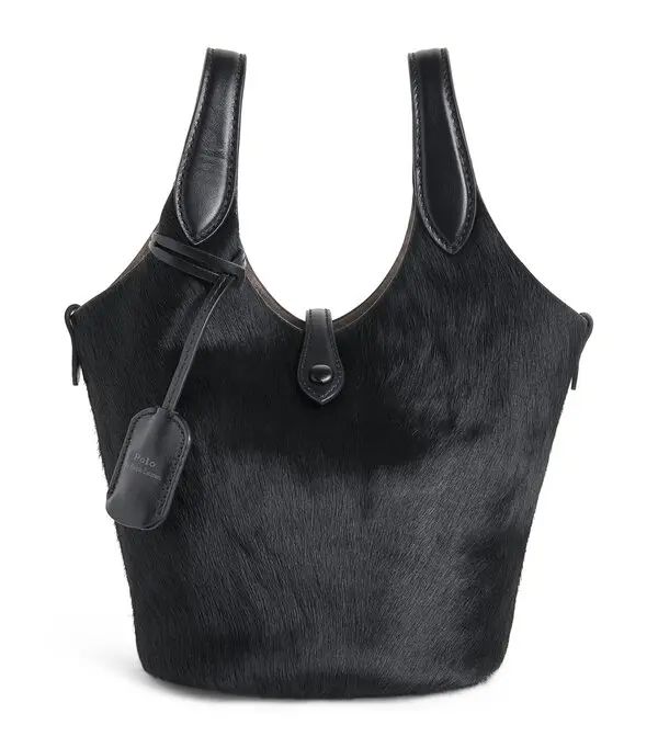 Polo Ralph Lauren Small Haircalf Polo Play Cross-body Bag - Black