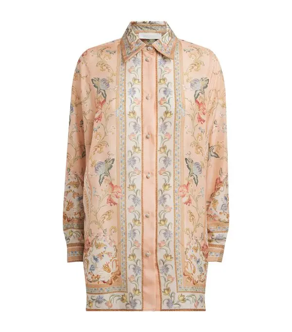 Zimmermann Silk Roselight Shirt - Pink