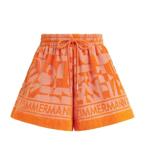 Zimmermann Terry Solstice Shorts - Orange