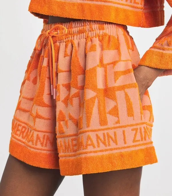Zimmermann Terry Solstice Shorts - Orange