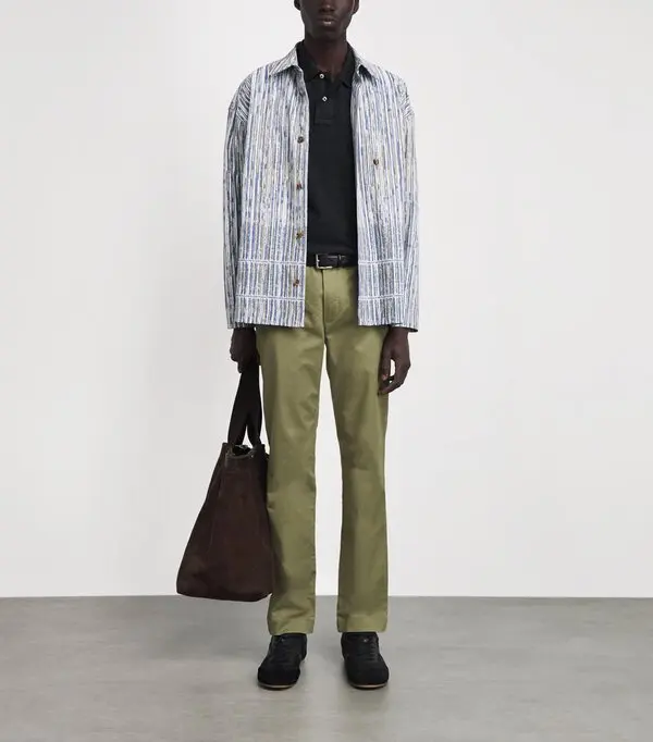 Polo Ralph Lauren Stretch-cotton Slim Greenwich Chinos - Green