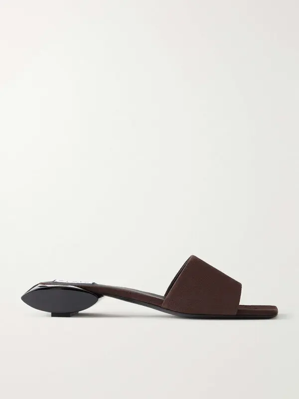 Alaïa Ellipse 30 Suede Slides