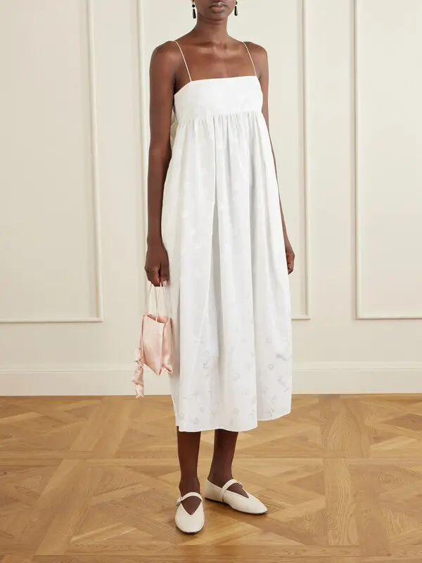 Cecilie Bahnsen Cbvilma Floral Jacquard Maxi Dress