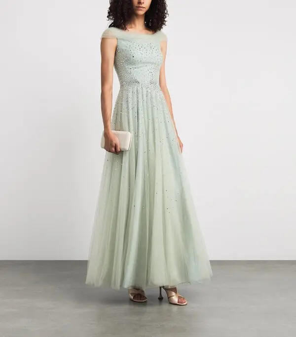 Jenny Packham Tulle Embellished Shayla Gown