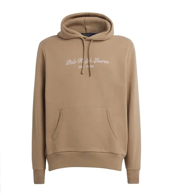 Polo Ralph Lauren Logo Embroidered Hoodie - Brown