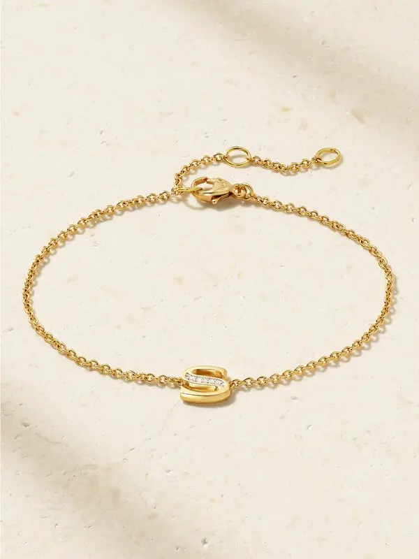David Yurman 18-karat And Diamond Chain Bracelet - Gold
