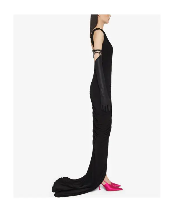 Givenchy Twisted Straps Ruched Dress
