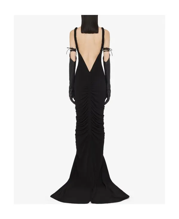 Givenchy Twisted Straps Ruched Dress