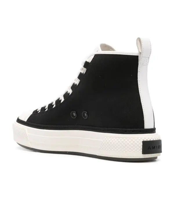 Amiri Court Round Toe Lace-up Sneakers