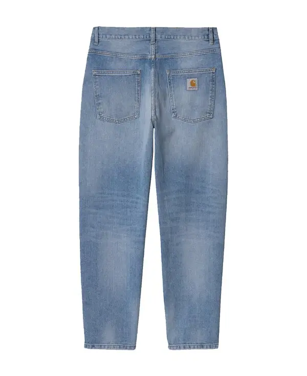 Carhartt Work In Progress Newel Logo-patch Straight-leg Jeans