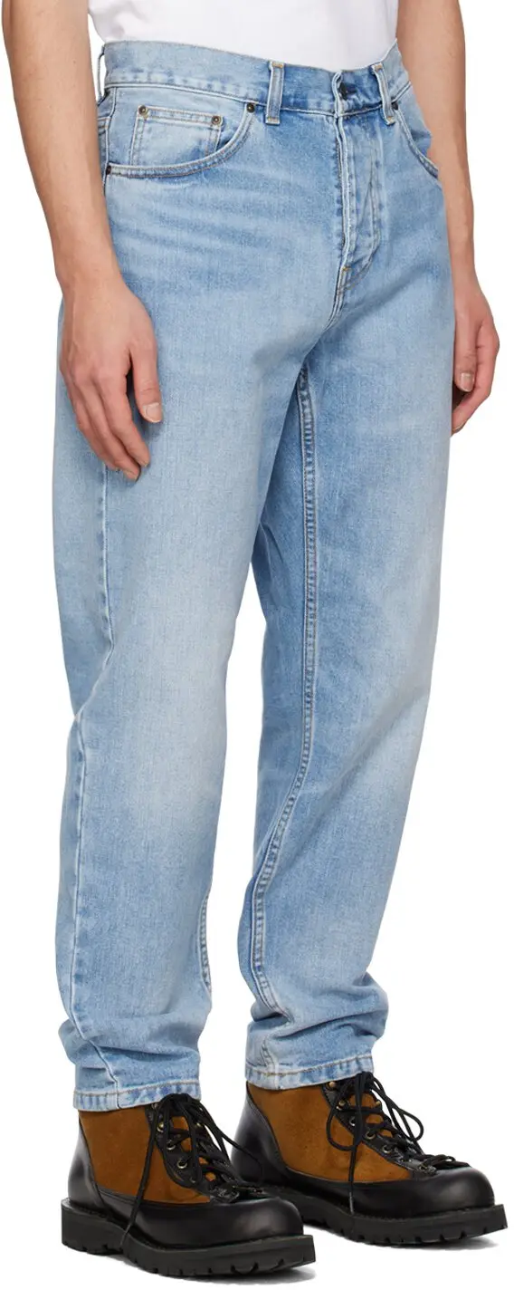 Carhartt Work In Progress Newel Logo-patch Straight-leg Jeans