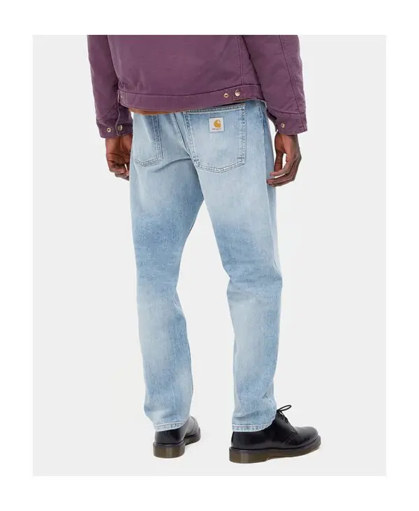 Carhartt Work In Progress Newel Logo-patch Straight-leg Jeans