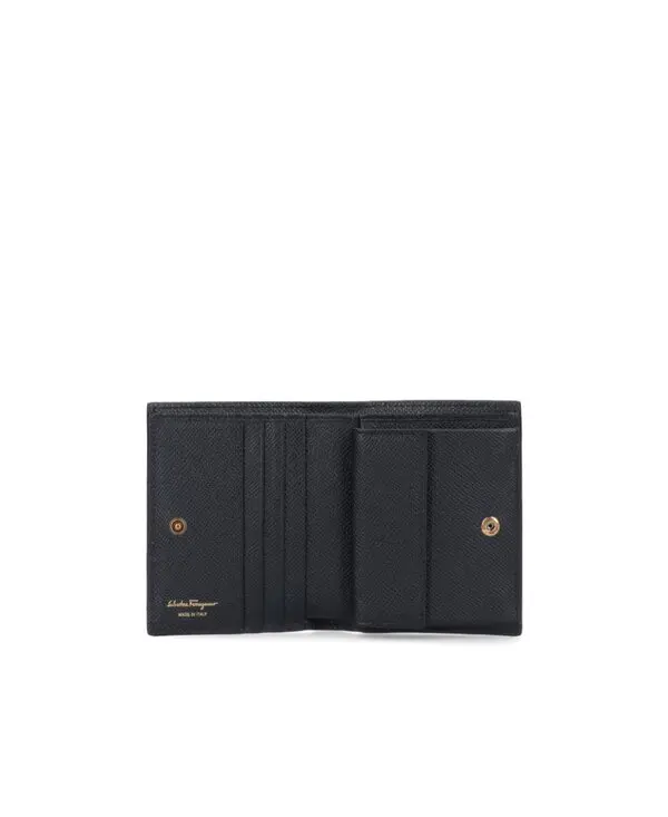 FERRAGAMO Logo-plaque Leather Wallet