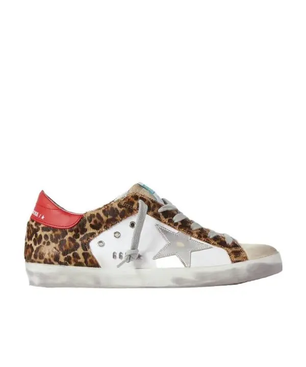 GOLDEN GOOSE Superstar Imitation Sequined Casual Sneakers - White