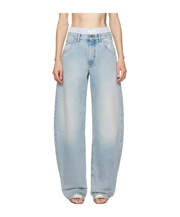 DARKPARK Denim Trousers With Belt Loops - Blue