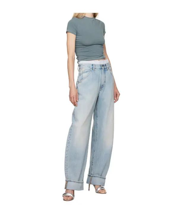 DARKPARK Denim Trousers With Belt Loops