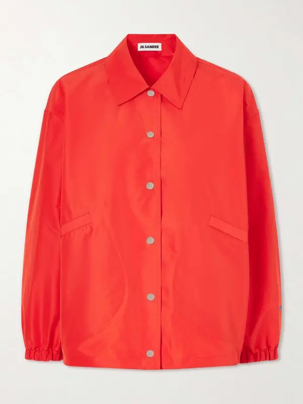 JIL SANDER Logo-embossed Shell Jacket