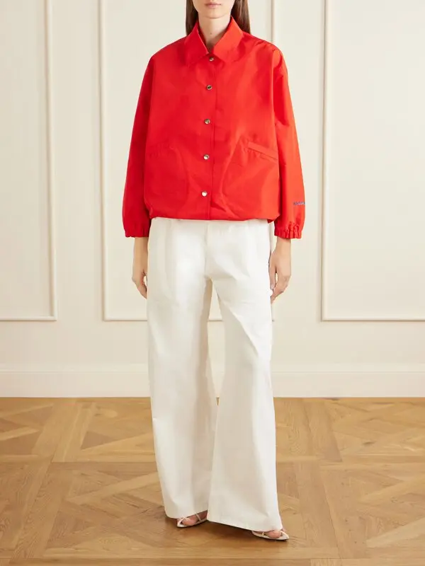 JIL SANDER Logo-embossed Shell Jacket