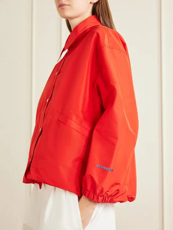 JIL SANDER Logo-embossed Shell Jacket