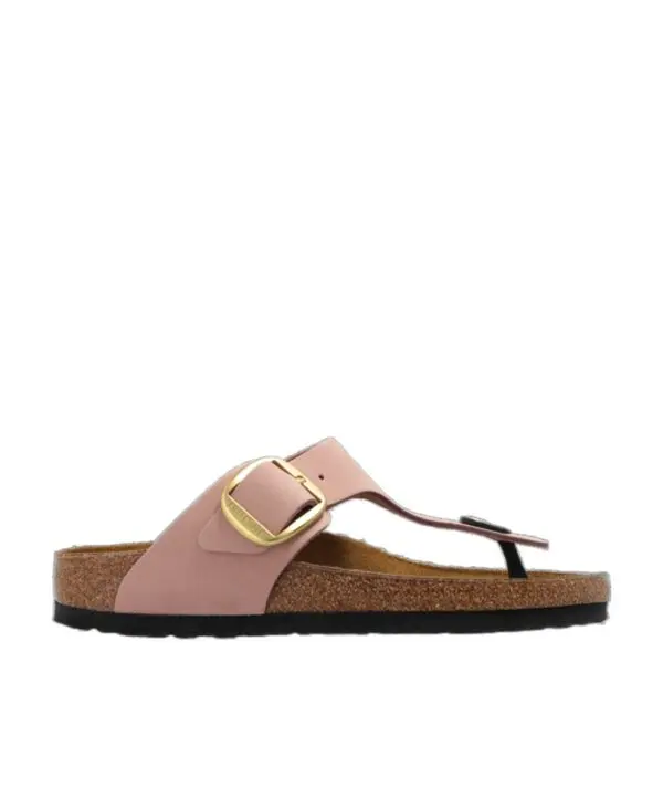 BIRKENSTOCK Gizeh Suede Slides - Nude