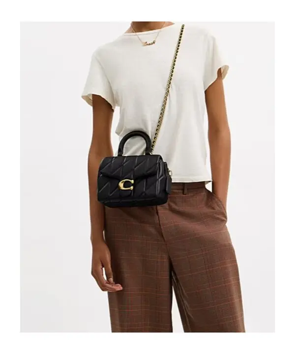 COACH Tabby Quilted Top Handle Bag