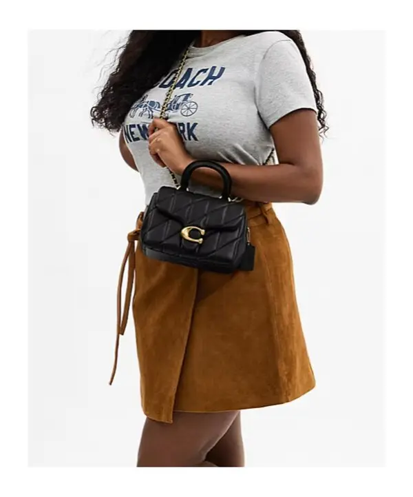 COACH Tabby Quilted Top Handle Bag
