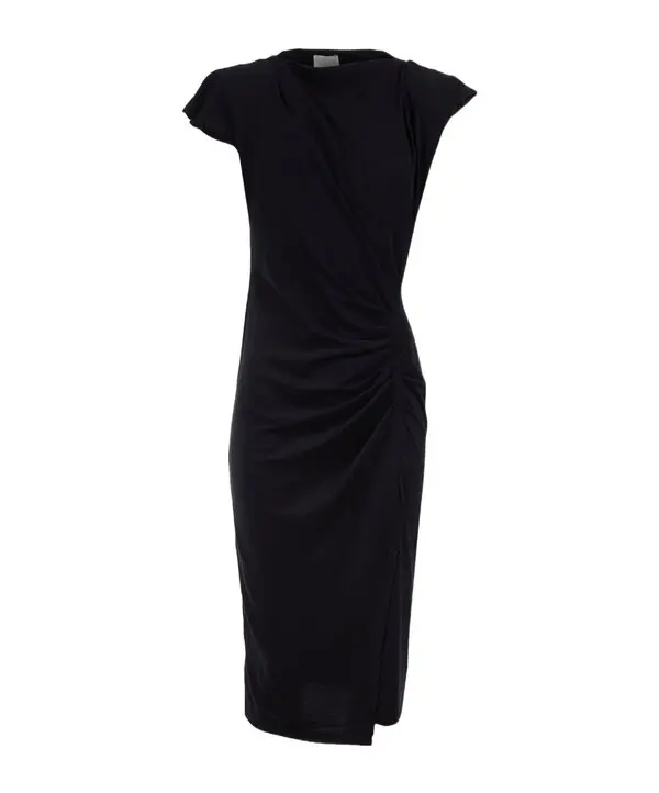 Isabel Marant Étoile Draped Crewneck Dress - Black