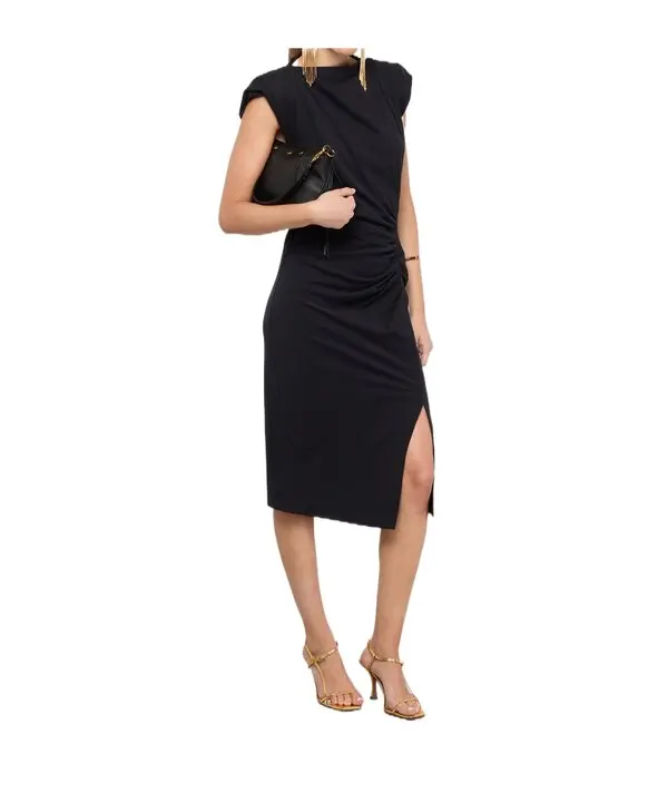 Isabel Marant Étoile Draped Crewneck Dress - Black