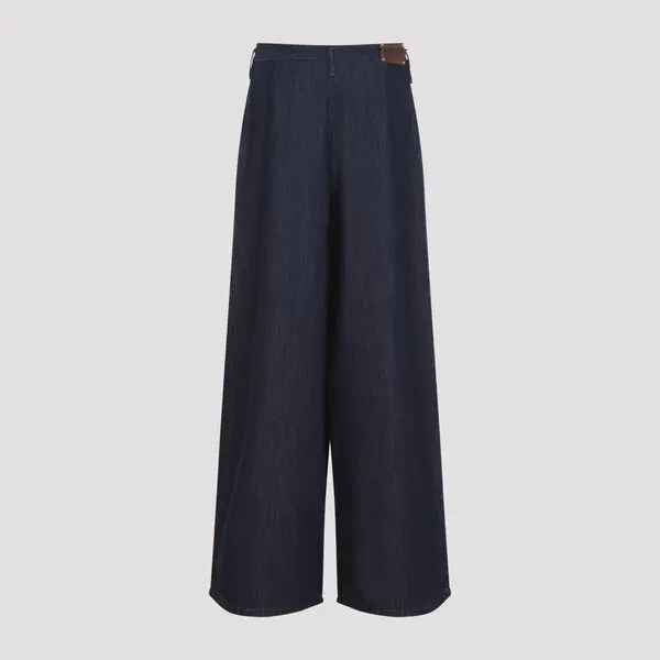 Dries Van Noten Wide Pleated Jeans