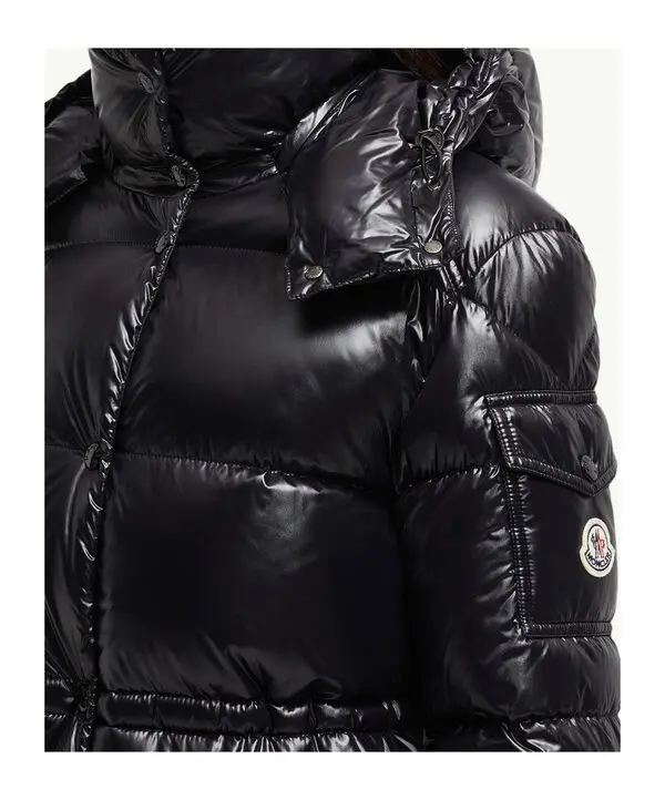 Moncler Cavettaz Hooded Long Down Jacket