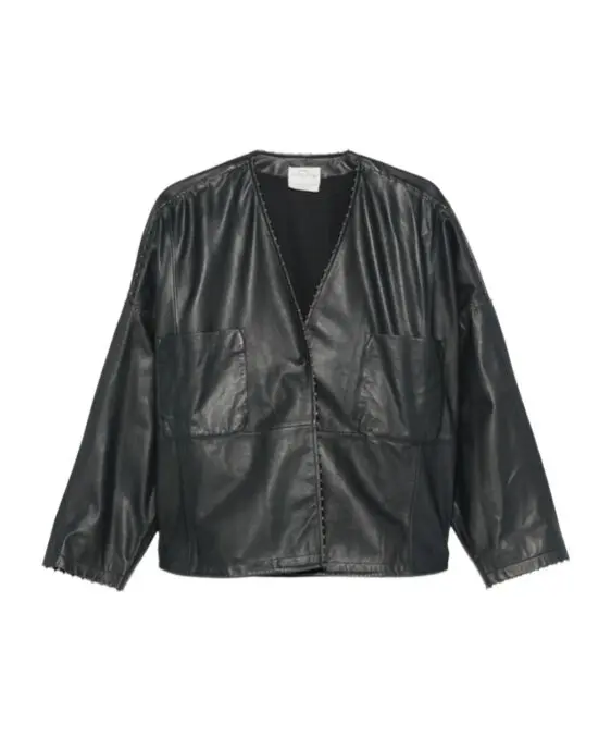 FORTE_FORTE Long-sleeve Leather Jacket