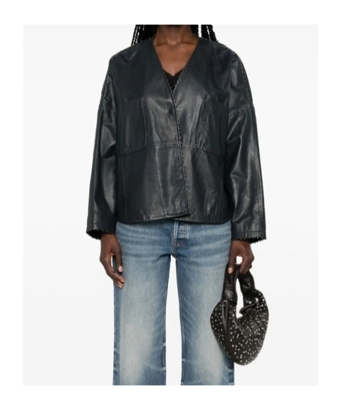 FORTE_FORTE Long-sleeve Leather Jacket