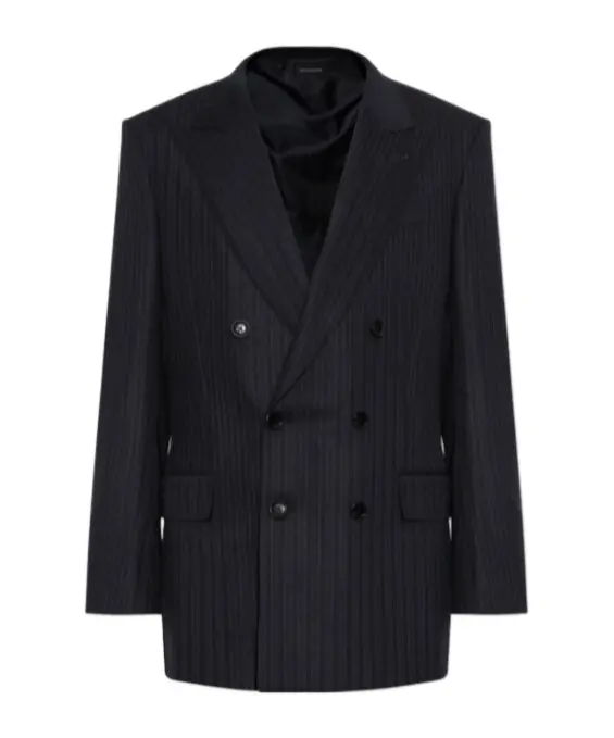 TOM FORD Lapel Long-sleeved Suit Jacket - Black