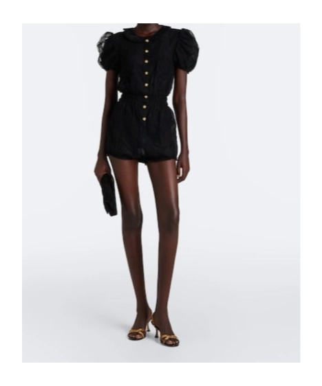 Alessandra Rich Lace Romper